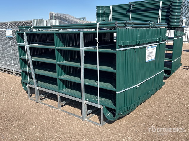 Quantity of (54) 2024 KJ K3830-56 10 ft Powder Coated Corral Livestock ...