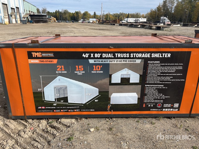 TMG DT4081 40 ft x 80 ft x 21 ft Storage Building (Unused) | Ritchie ...