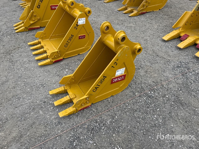 Teran BKT30412 12 in 0.08 cyd Digging Excavator Bucket - Fits Cat 304 ...