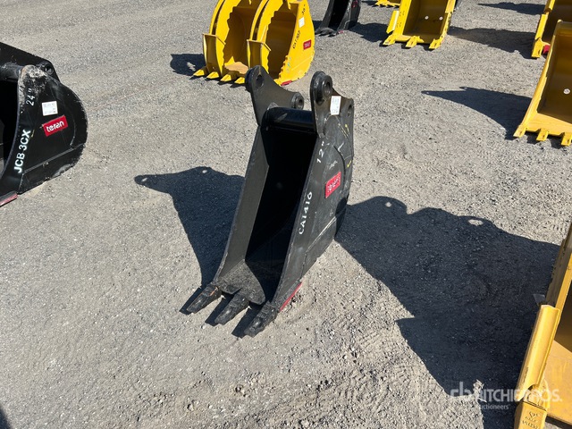 Teran BKT41612 12 in 0.12 cyd Digging Backhoe Rear Bucket - Fits Cat ...