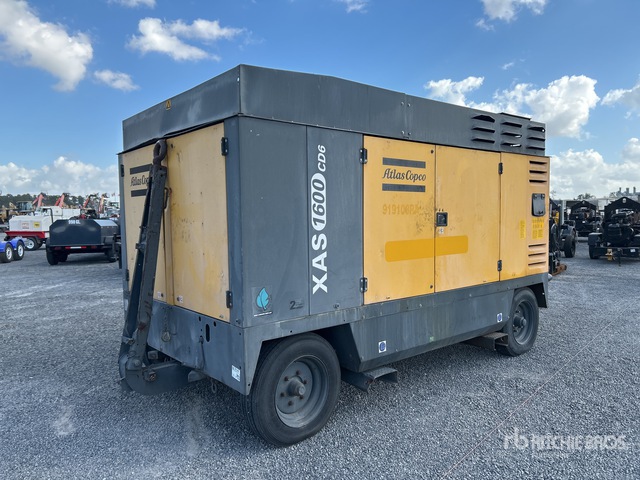 2011 Atlas Copco XAS1600CD6 1600 cfm Mobile Air Compressor (Inoperable ...