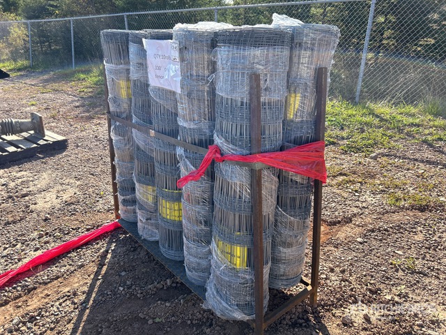 Quantity of (10) 2024 BYT FFC762 330 ft x 4 ft Galvanized Fencing ...