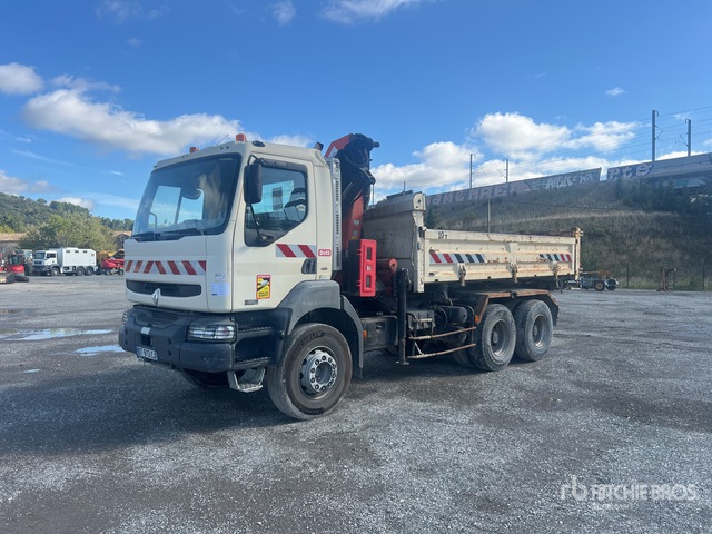 2002 Palfinger PK11502 5650 kg Articulated Boom on 2002 Renault Kerax 320DCI 6x4 Camion Benne ...