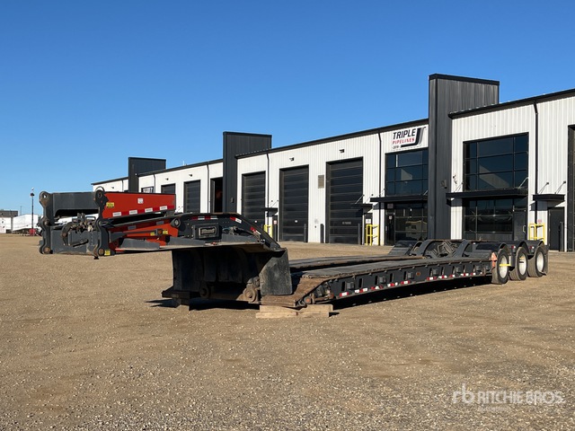 2019 Brandt 65 ton Tri/A Double Drop Removable Gooseneck Lowboy Trailer ...