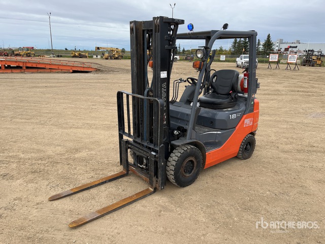 2007 Toyota 8FGU18 2750 lb Pneumatic Tire Forklift | Ritchie Bros ...