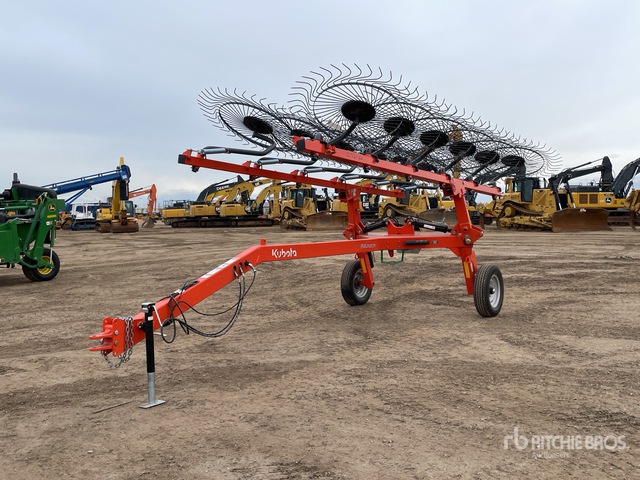 2023 Kubota RA212CR 25 ft 12 Wheel Hay Rake | Ritchie Bros. Auctioneers