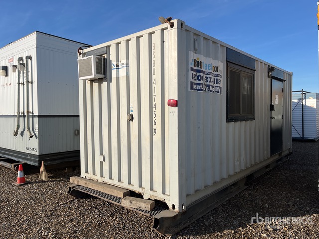 Big Steel Box 20 ft x 8 ft Skid-Mounted Container Bureau mobile ...
