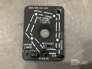 Surplus CMP Display Systems 1-0027-01 Light Transmitting Indicating ...