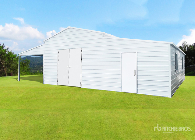 2024 KJ K4230T 42 ft x 30 ft Metal Storage Shed (Unused) | Ritchie Bros ...