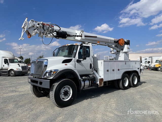 Altec D3060TR on 2022 International HV507 6x6 Digger Derrick Truck ...