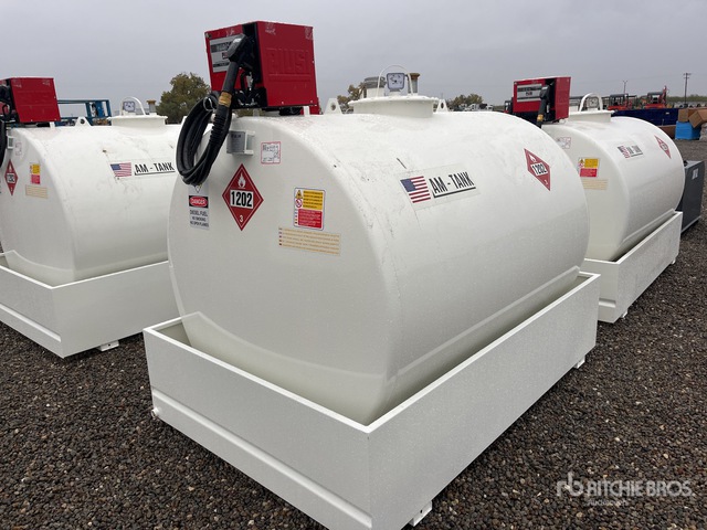 2024 AM Tank AM-TANK800 838 gal Skid Mounted Steel Diesel Fuel Tank ...
