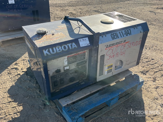 2021 Kubota GL11000 10 kW Skid-Mounted Portable Generator Set ...