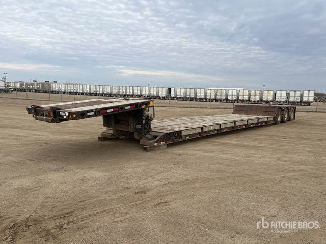 2015 BWS EZ-2 Load T/A Double Drop Removable Gooseneck Lowboy Trailer | Ritchie Bros. Auctioneers