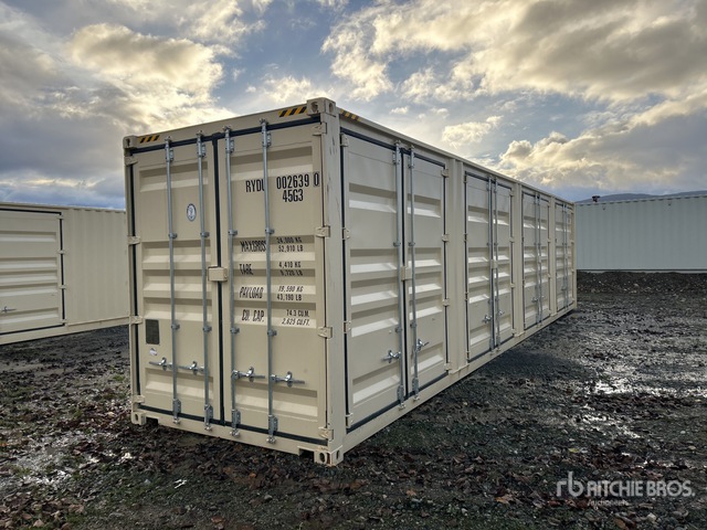 2024 40 ft High Cube Multi-Door Contenedor de almacenamiento | Ritchie ...
