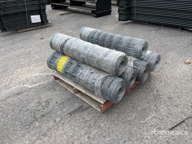 Quantity of (6) 2024 BYT FFC762 330 ft x 4 ft Galvanized Farm Fencing ...