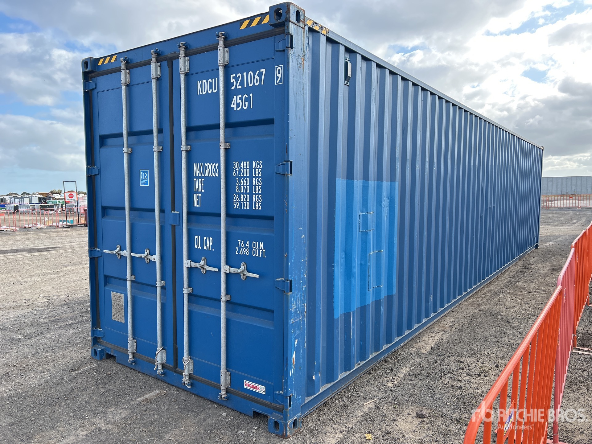 KJ 40 ft High Cube Contenedor de almacenamiento | Ritchie Bros. Auctioneers