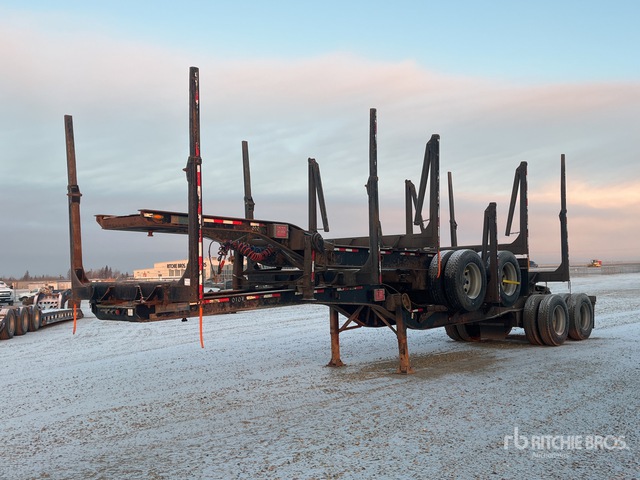 2015 Magnum 2BLW-39 39 ft T/A B-Train Lead Short Wood Log Trailer ...