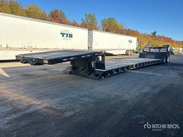2024 BWS 35MD2X53 35 ton T/A Double Drop Removable Gooseneck Lowboy ...