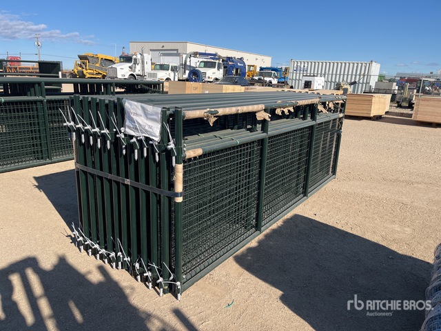 Quantity of (23) 2024 BYT MRG12 12 ft x 4 ft Mesh Livestock Gate ...