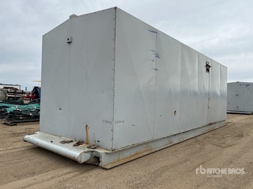 Custom Built 10 ft x 30 ft Skid-Mounted Metal Building Struttura mobile ...