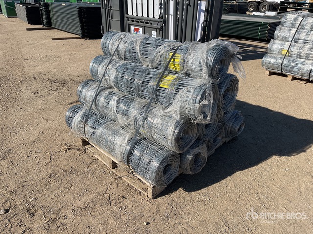 Quantity of (10) 2024 BYT FFC762 330 ft x 4 ft Galvanized Farm Clôture ...