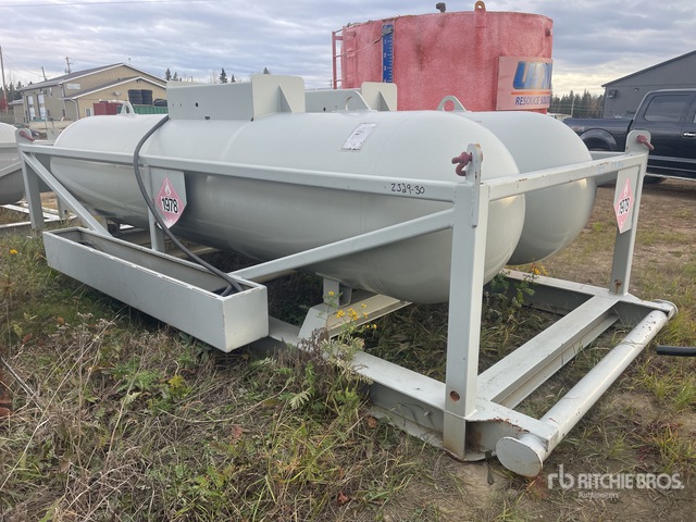 2001 ProTech Skid Mounted Steel 2-1000GAL Propane Tank | Ritchie Bros ...