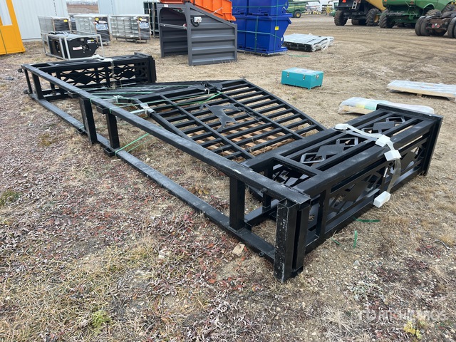 2024 Suihe 20 ft x 7 ft Wrought Iron Bi-Parting Farm Driveway Gate ...