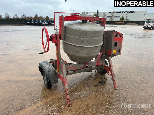 Imer S350R Robin Betonniere 1 Essieu S/A Portable Concrete Mixer ...