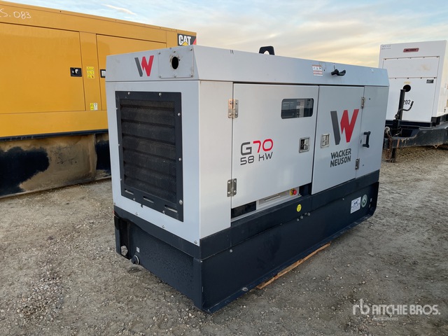 2019 Wacker Neuson G70 58 kW Skid-Mounted Generator Set | Ritchie Bros ...