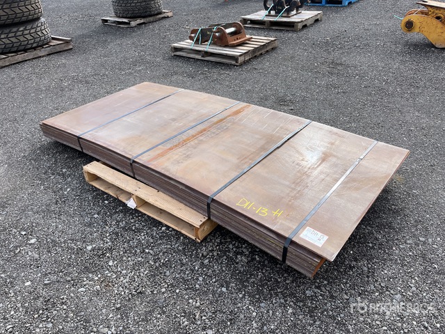 Quantity of 3 ft 5 in x 8 ft (125 mm Thick) Plaques d'acier | Ritchie ...