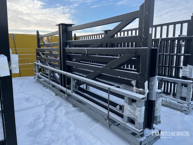 2024 Suihe NFG-20FB-3 20 ft Wrought Iron Farm Driveway Gate (Unused ...