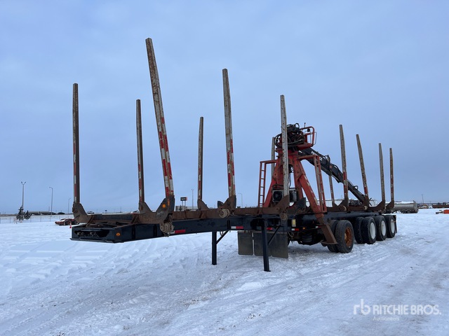 2015 EZ 2 Load 50 ft Quad/A Hayrack Log Trailer | Ritchie Bros. Auctioneers