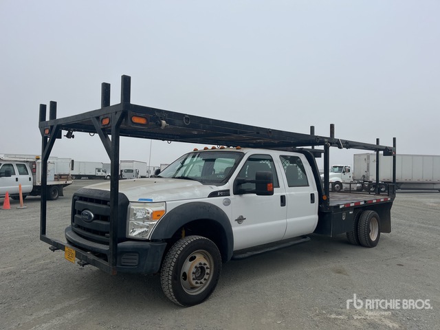 2014 Ford F-550 4x4 Crew Cab Flatbed Truck | Ritchie Bros. Auctioneers