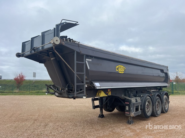 2016 FX Meiller Kisa3 Tri/A Demolition Semi-Remorque Benne 3 Essieux ...