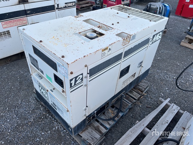 Multiquip TLG-12SPX4 12 kW Skid-Mounted Portable Generator Set ...