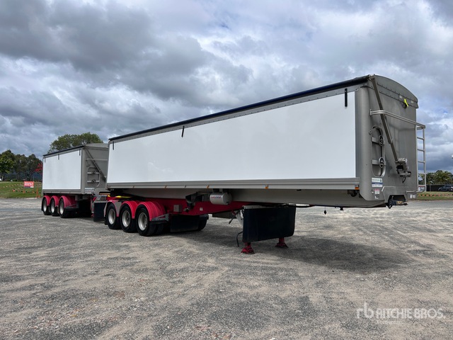 2021 Lusty EMS Tri/A Stag B-Double Combination Tipping Trailer ...