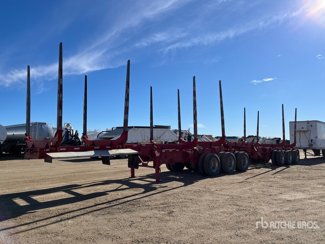 2017 Manac 30 ft Tri/A Super B-Train Lead Hayrack Log Trailer | Ritchie ...