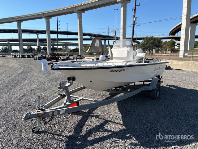 1997 Bay Stealth 18 ft Fishing Boat w/1998 Vivian Industry Trailer ...