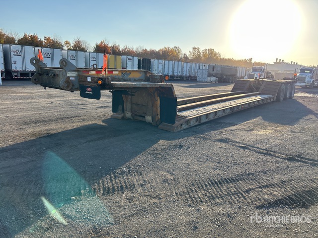 2005 Manac Tri/A Double Drop Removable Gooseneck Lowboy Trailer ...