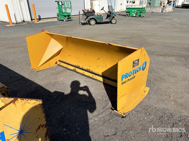 ProTech SP08S 8 ft 1 Way Snow Pusher - Fits Skid Steer Loader | Ritchie ...