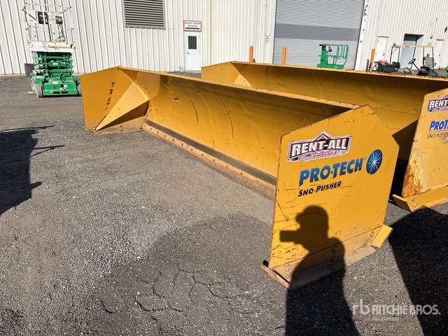 ProTech SP16L 16 ft 1 Way Snow Pusher - Fits Wheel Loader | Ritchie ...