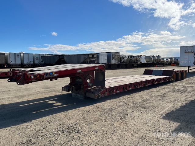 2008 K-Line T/A 27 ft Extendable Double Drop Removable Gooseneck Lowboy ...