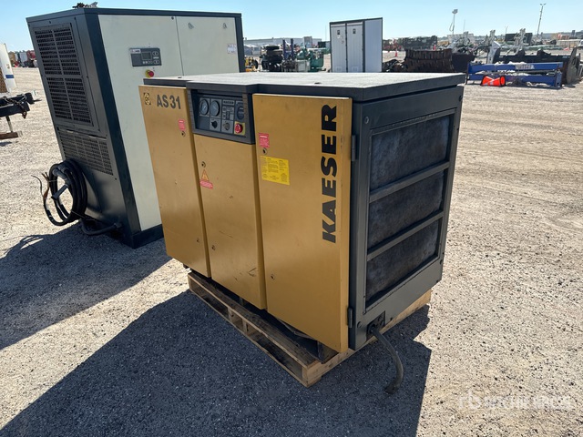 Kaeser AS31 115 cfm Skid-Mounted Electric Rotary Screw Air Compressor ...