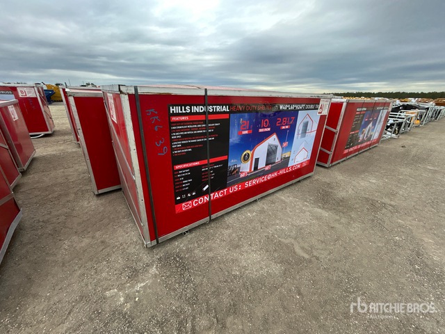 Quantity of 2025 HIlls Industrial 604024 60 ft x 40 ft x 24 ft Storage ...