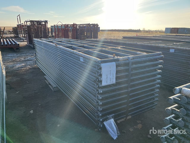 Quantity of (24) BYT RG16 16 ft x 4 ft Steel Ranch Livestock Gate ...