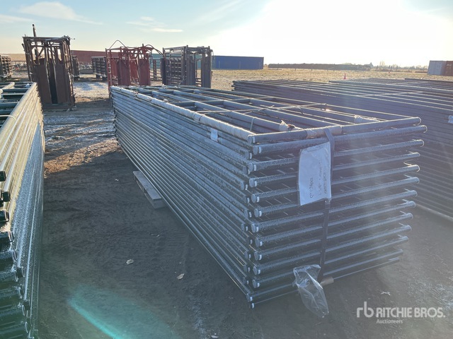 Quantity of (24) BYT RG16 16 ft x 4 ft Steel Ranch Livestock Gate ...