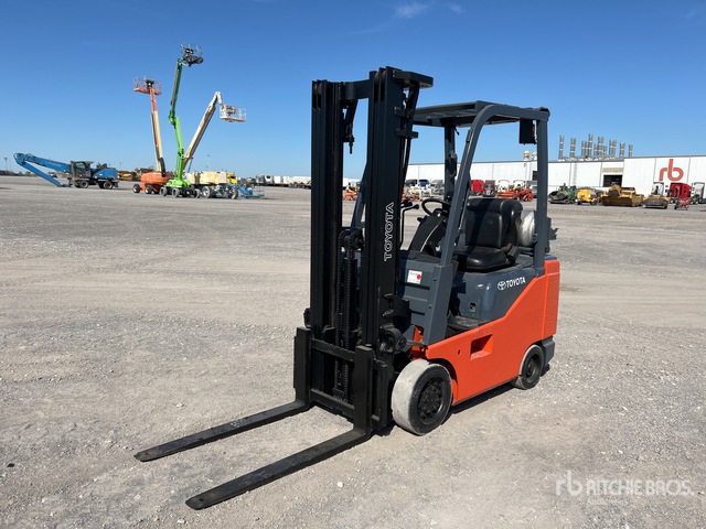 2009 Toyota 8FGCSU20 3450 lb Cushion Tire Forklift | Ritchie Bros ...