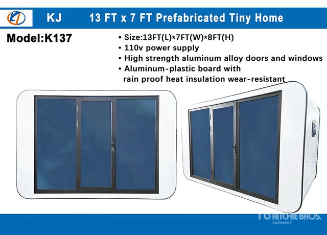 2024 KJ K137 13 ft x 7 ft Prefabricated Tiny Home (Unused) | Ritchie ...