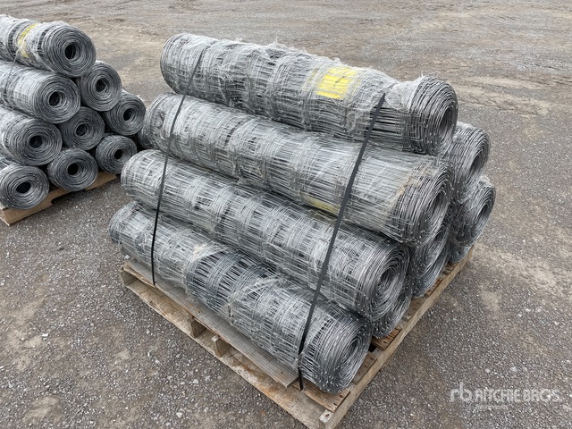 Quantity of (8) 2024 RanchMaster FFC762 330 ft x 4 ft Galvanized Farm ...