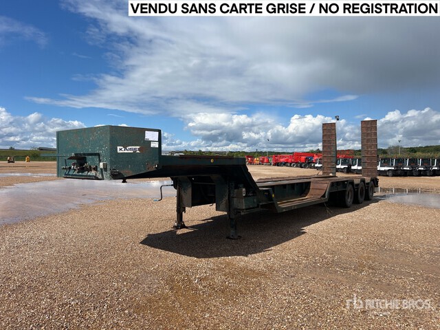1990 Actm S55315C HC Tri/A Tri/A Remorque Porte-Engins 3 Essieux Low ...